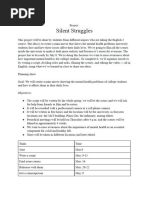 HUM 102 Module Two Proposal: Mental Health | PDF