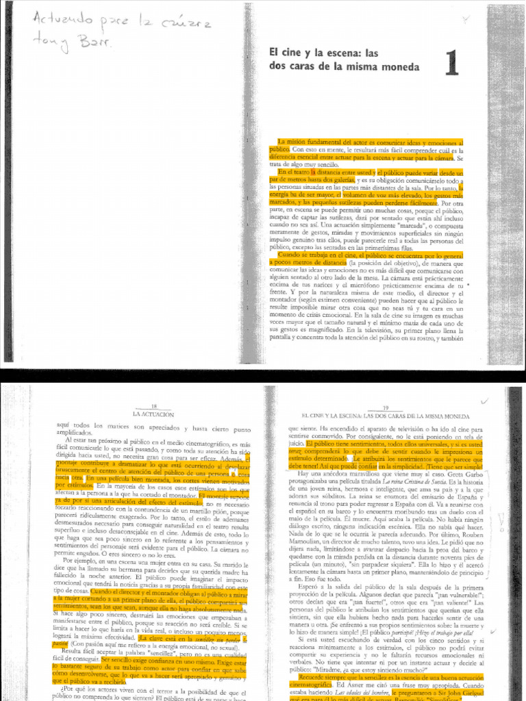 Actuando para La Cámara Plot, España, 1997. Tomy Bar | PDF