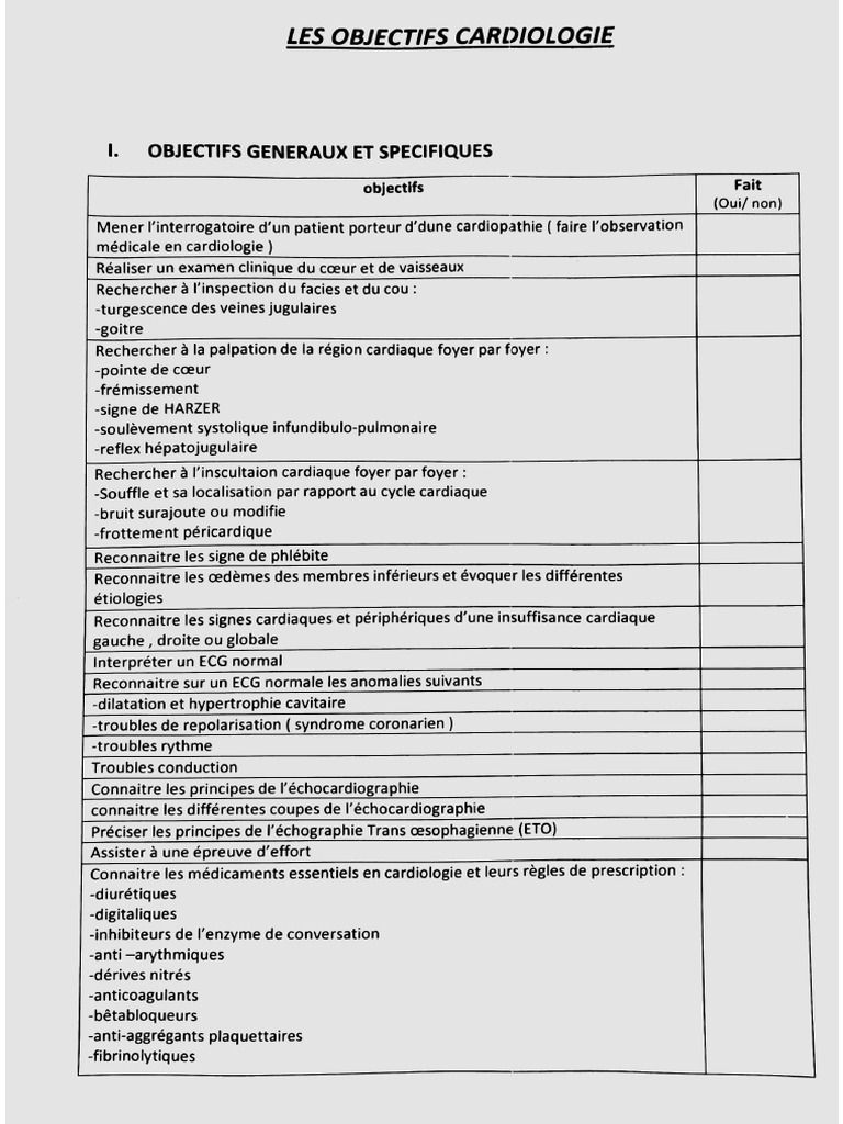 Objectifs de Stage | PDF