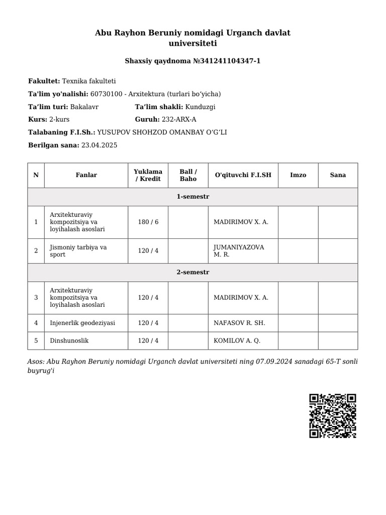 Shaxsiy Grafik 341241104347 | PDF