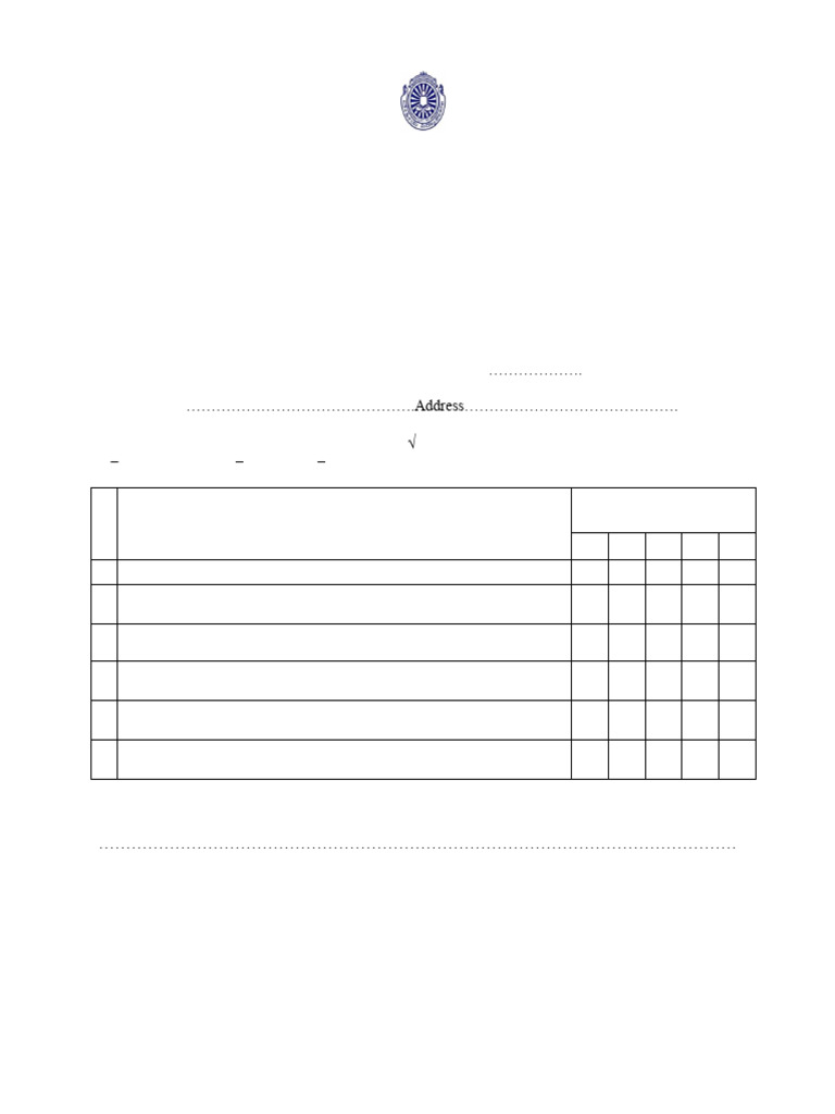 1.4 - Feedback Sample Forms | PDF | Course Evaluation | Learning