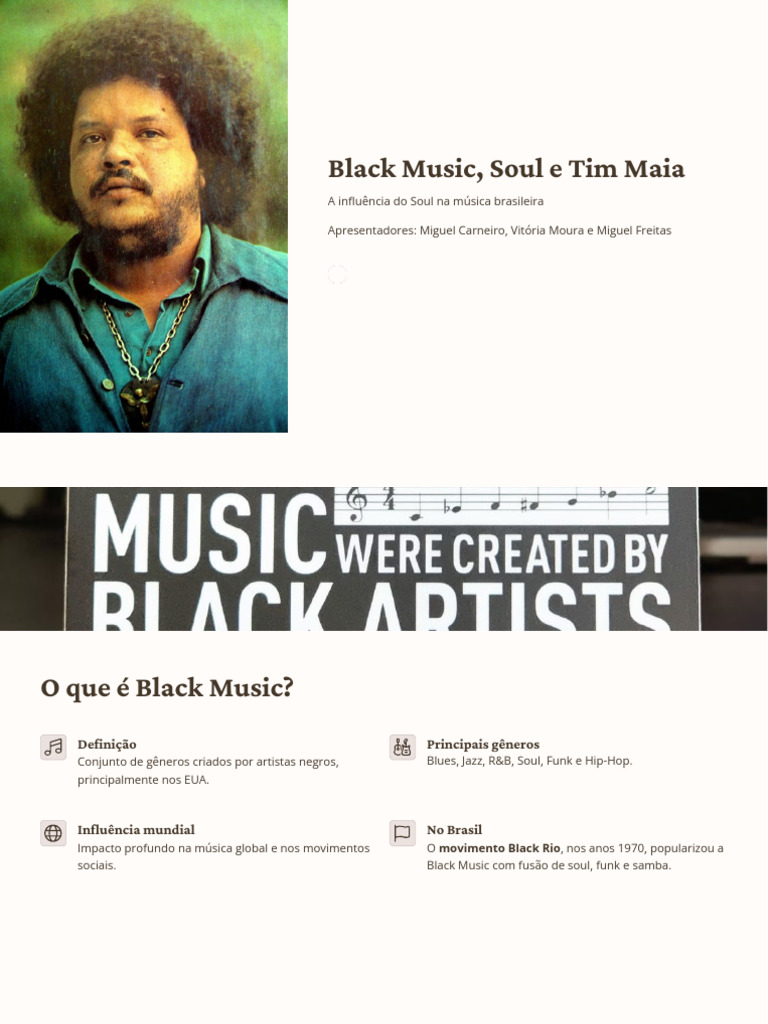 Black Music Soul e Tim Maia PDF | PDF | Soul (gênero musical) | Funk