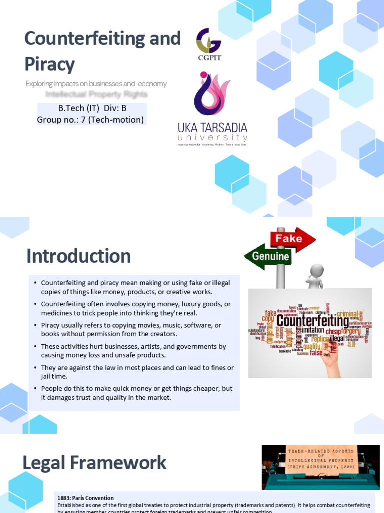 Ipr - Counterfeiting and Piracy | PDF | Intellectual Property ...