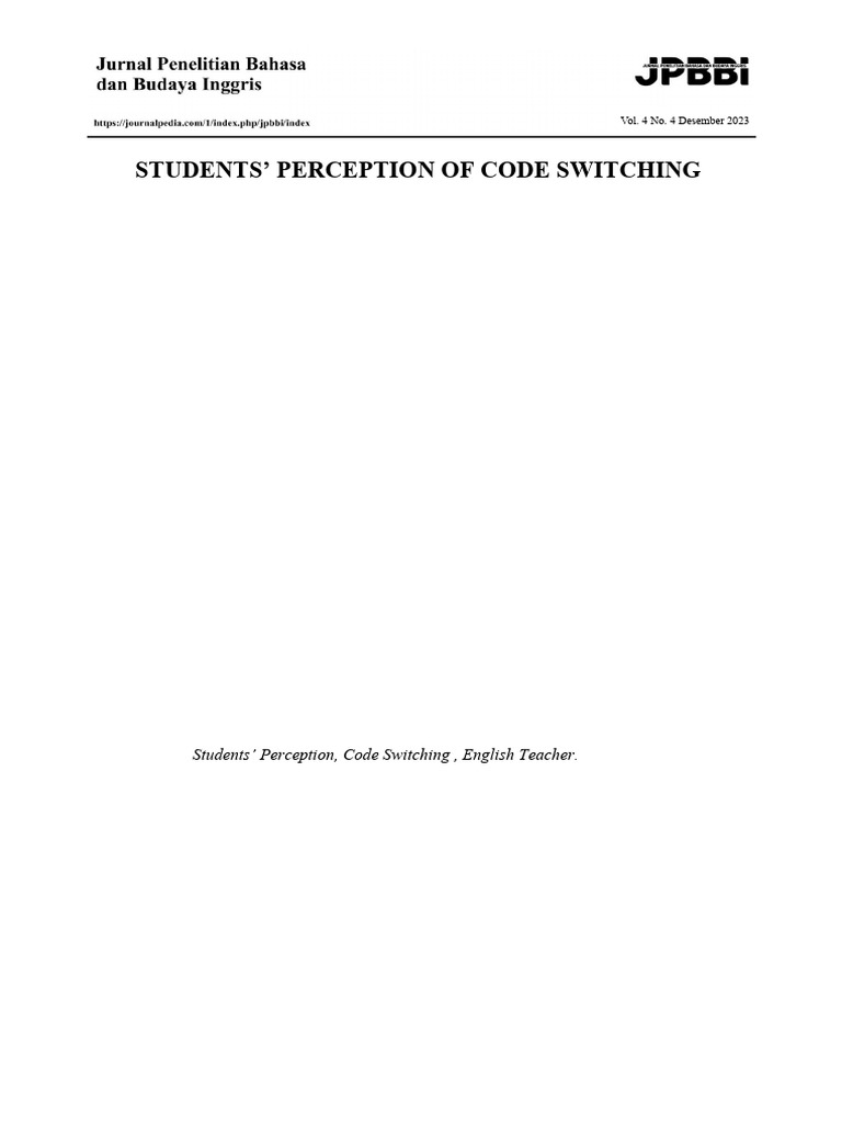 STUDENTS’+PERCEPTION+OF+CODE+SWITCHING+USED+BY+ENGLISH+TEACHERS+IN+GRADE+VIIIATMTS+ASHHABUL ...