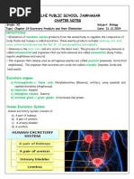Excretory Products and Their Elimination Class 11 Notes Biology | PDF ...