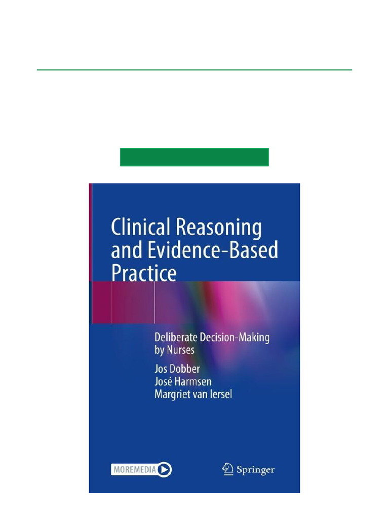 Hardcover Clinical Reasoning and Evidence Based Practice Deliberate ...