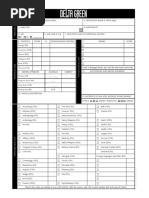 Delta Green Character Sheet | PDF