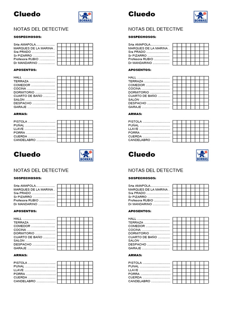 CLUEDO | PDF