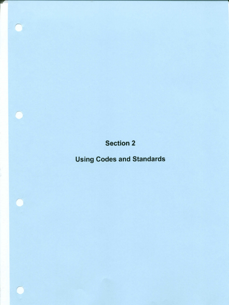 Section 2 Using Code and Standards | PDF