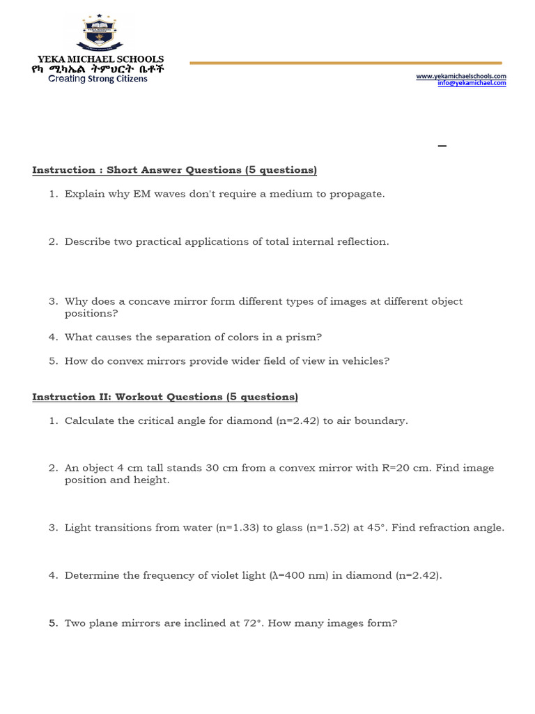 Grade 10 Physics Home Take 4th Quarter | PDF