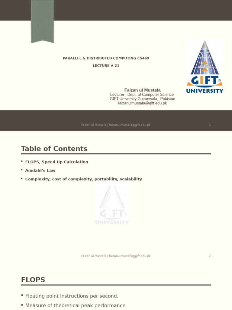 Lecture # 21 (1) | PDF | Central Processing Unit | Multi Core Processor