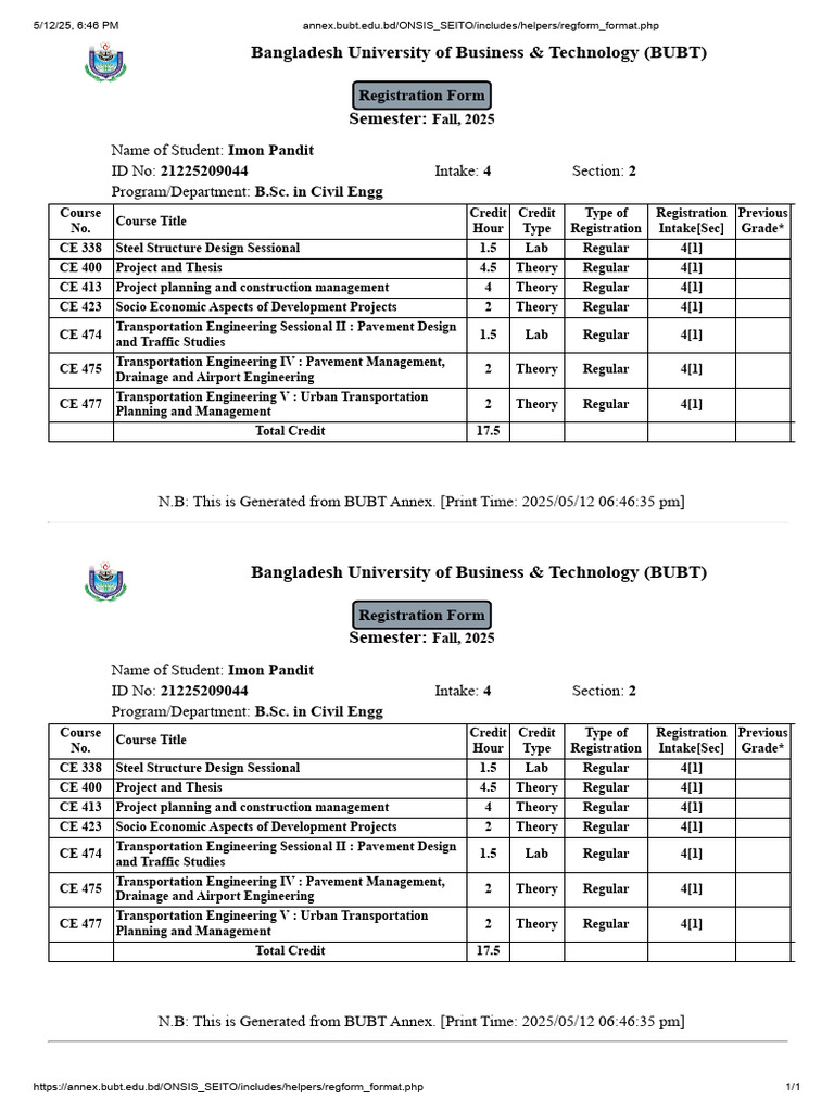 Annex Pre Registration - 44 | PDF | Civil Engineering | Transportation ...
