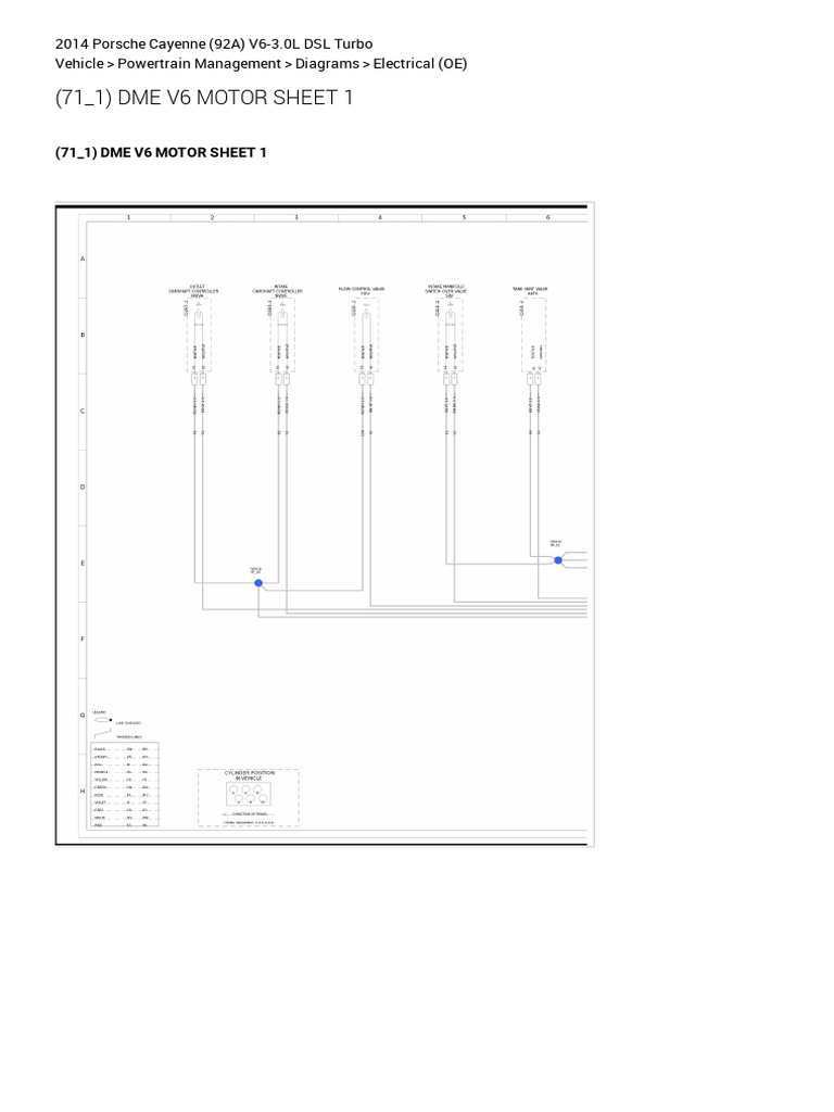 (71_1) DME V6 Motor Sheet 1 (Powertrain Management) | PDF
