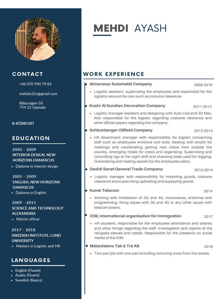 Mehdi Ayash CV (1) | PDF