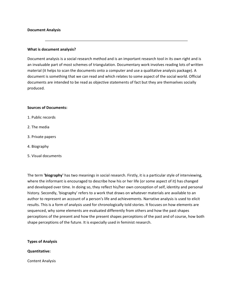 Document Analysis | PDF | Containment | Qualitative Research