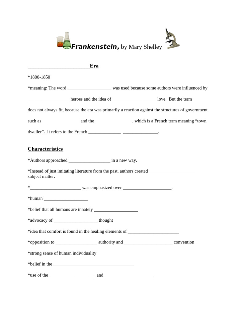 Frankenstein Introduction | PDF | Frankenstein