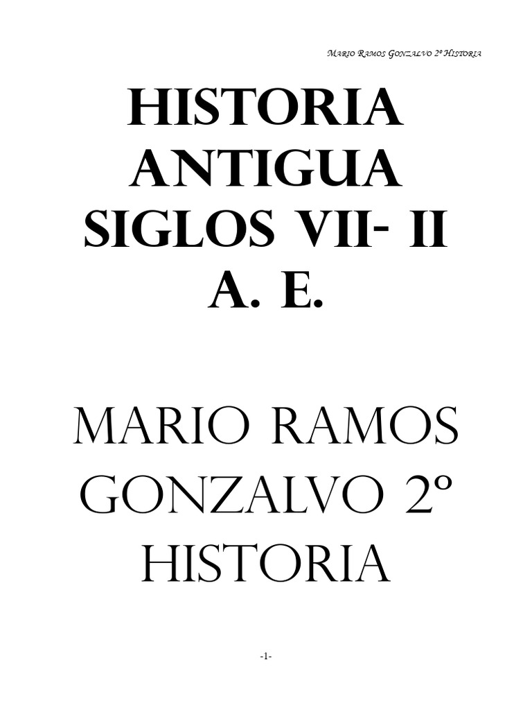 Apuntes Historia antigua siglos VII- II a. E. HASTA EL TEMA VI | PDF ...