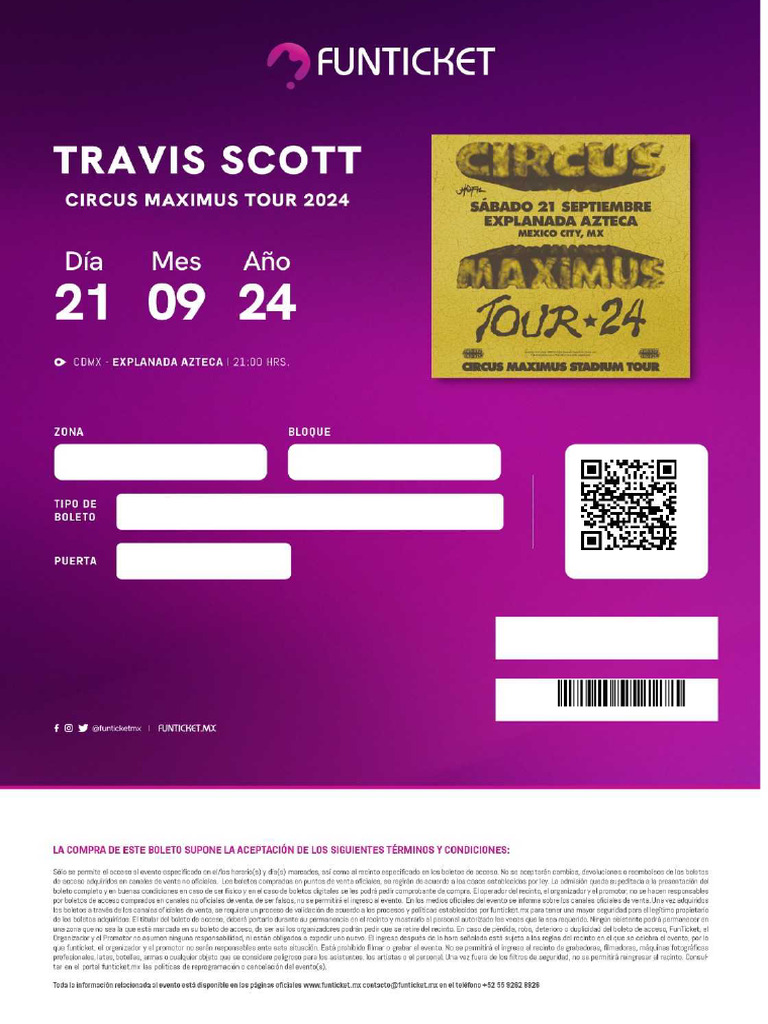 Boletos TRavis | PDF