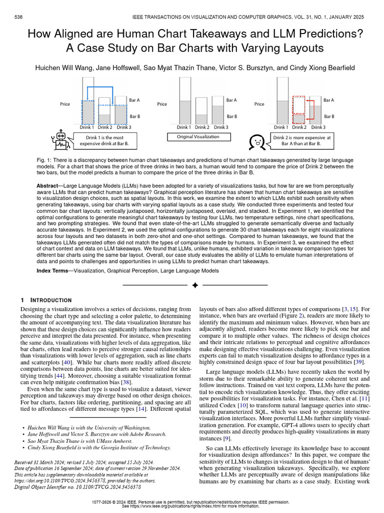 How Aligned Are Human Chart Takeaways and LLM Predictions A Case Study ...