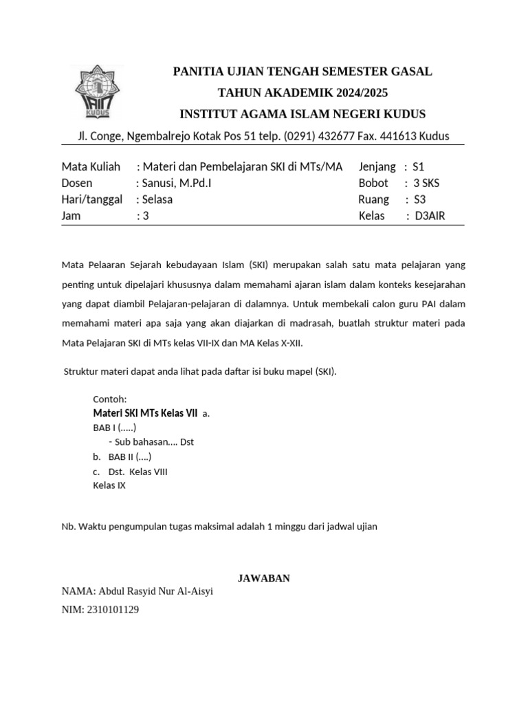 (231010129) Abdul Rasyid Nur Al-Aisyi | PDF