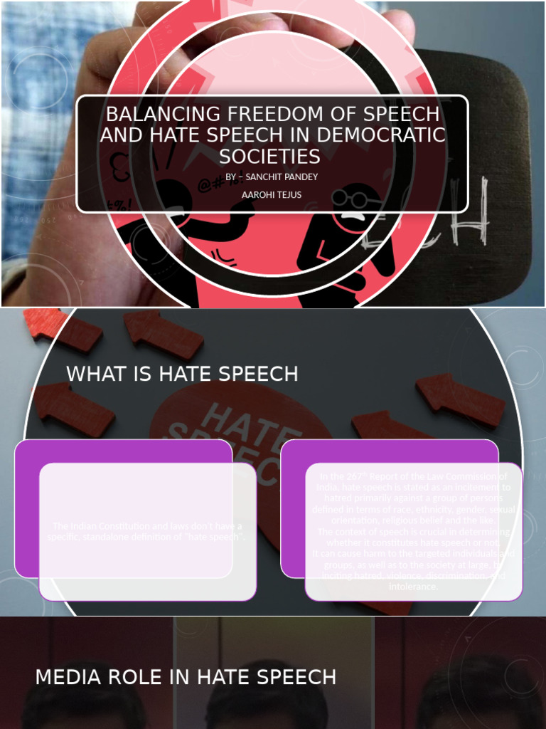Hate Speech vs. Free Speech in India | PDF | Hatred | Hate Speech