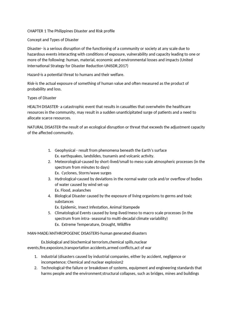 Philippines Disaster Risk and Management Overview | PDF | Natural ...