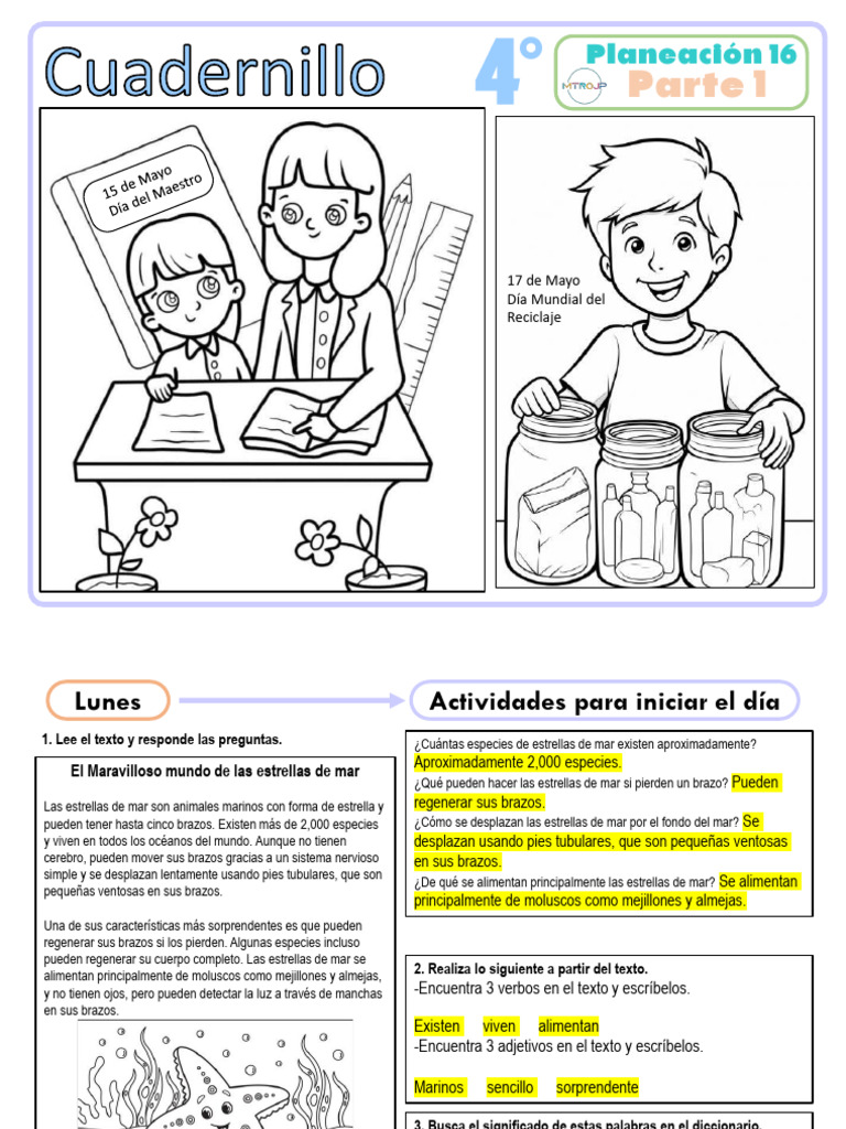 Solu Parte 1 4° | PDF | Residuos | Compost