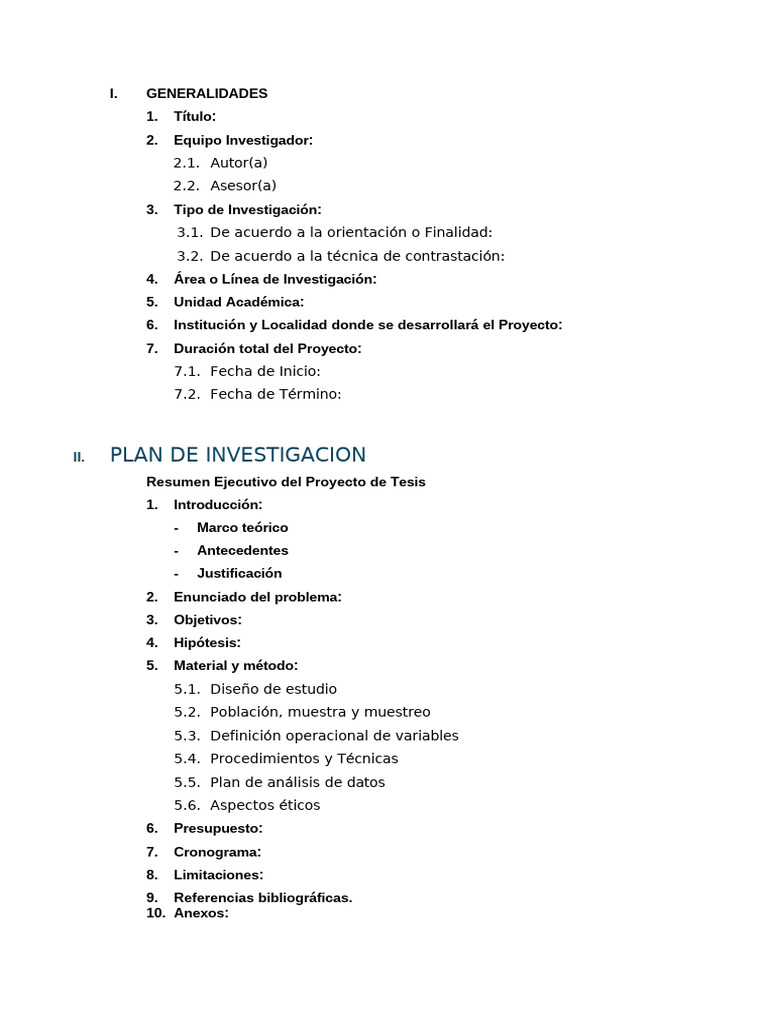 Formato Proyecto | PDF
