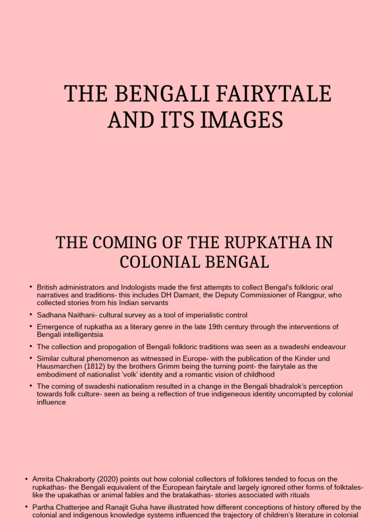 The Bengali Fairytale and Its Images | PDF | Fairy Tales | Folklore