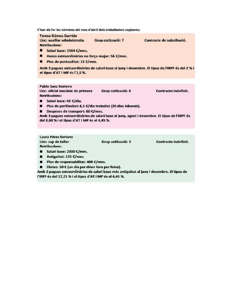 EXERCICIS_NOMINES + SOLUCIONS | PDF