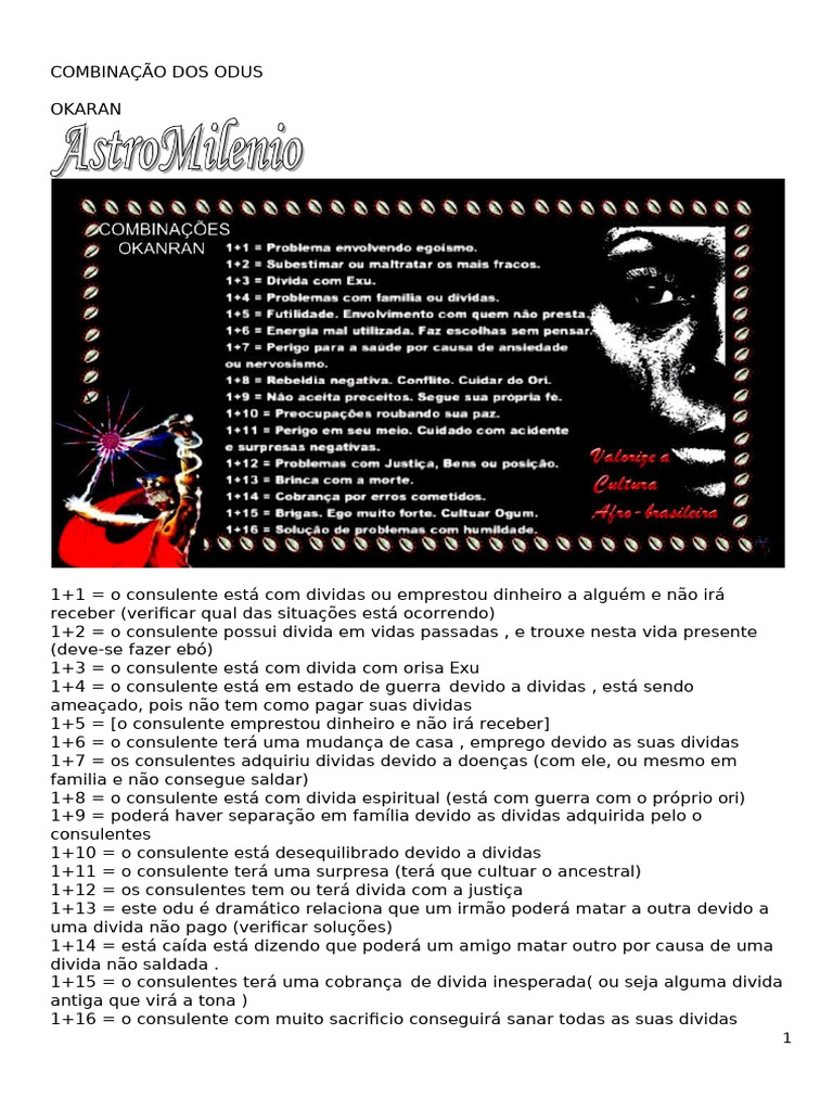 Interpretação dos Odus e Dívidas Espirituais | PDF | Morte | Suicídio