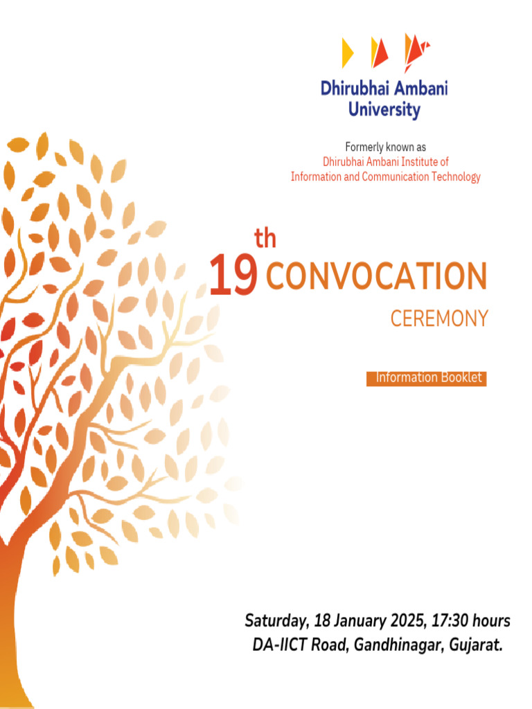 19th Convocation 2025 Booklet | PDF