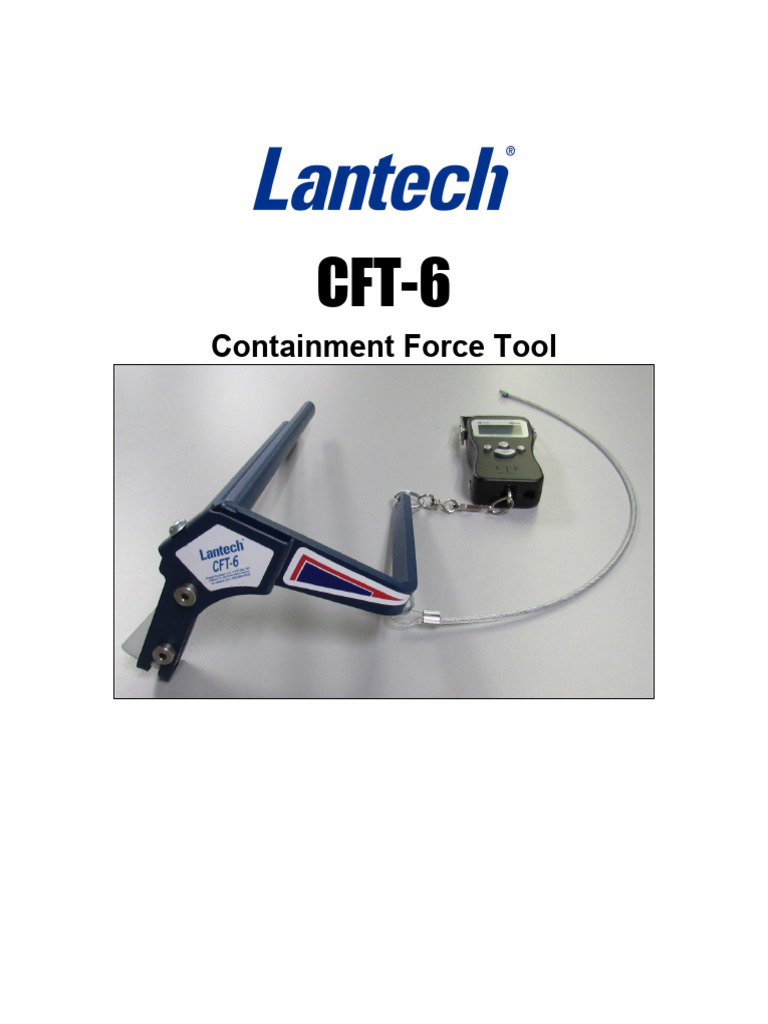 SLA007849 CFT 6 Manual EN | PDF | Pound (Mass)