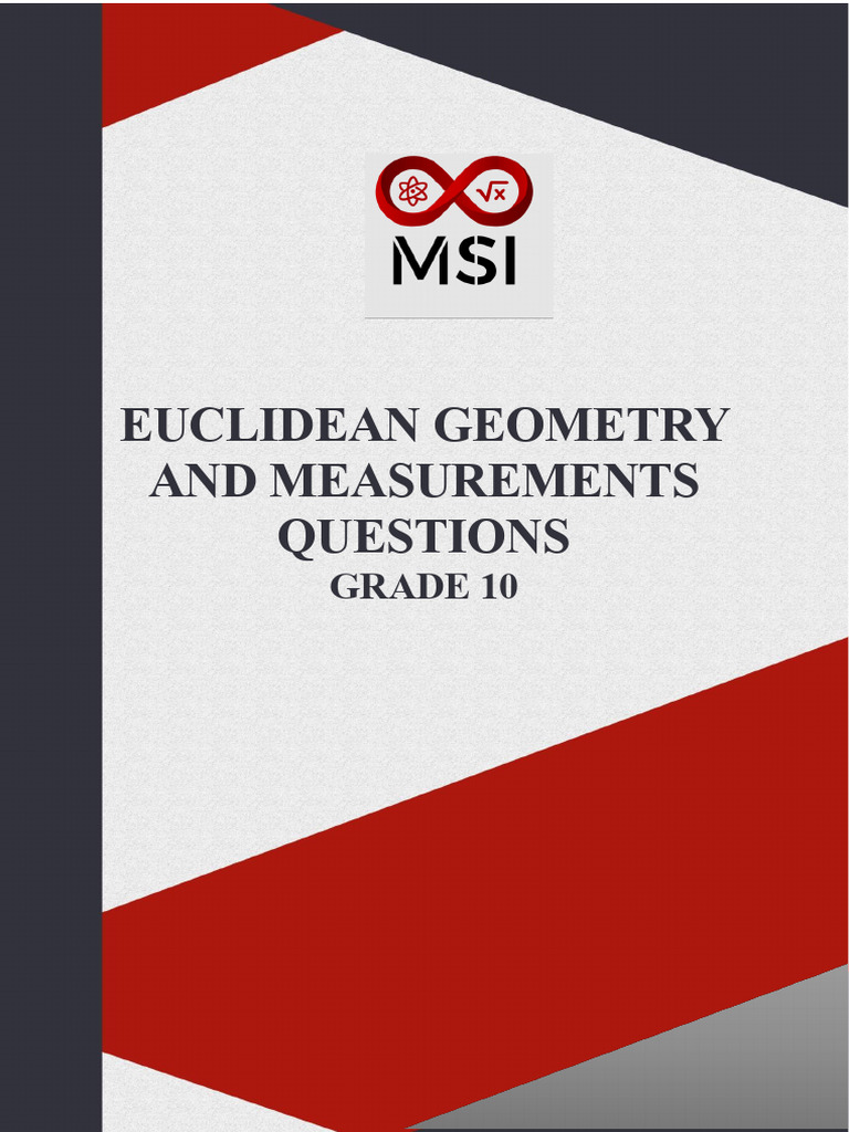 Euclidean Geometry Grade 10 Questions-1 | PDF