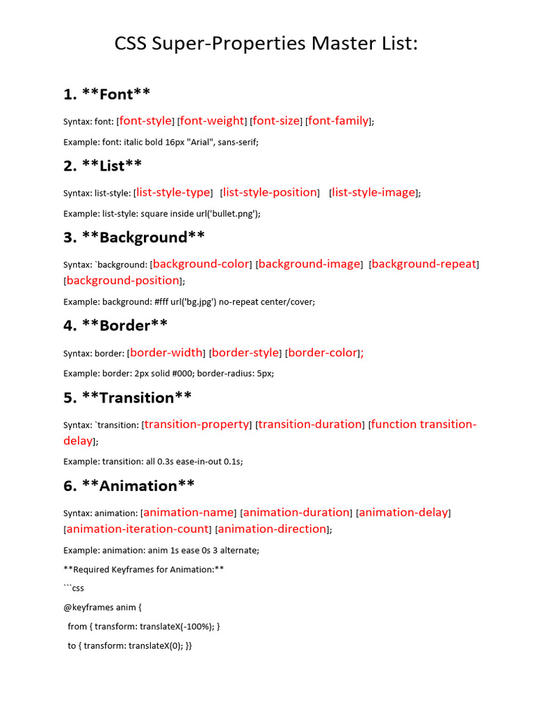CSS Super | PDF