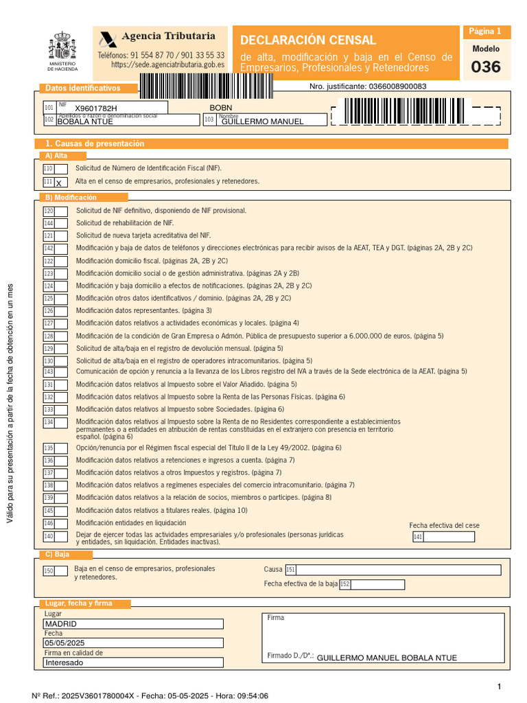 Alta Guillermo Manuel Bobala Ntue | PDF | Impuestos | Dinero