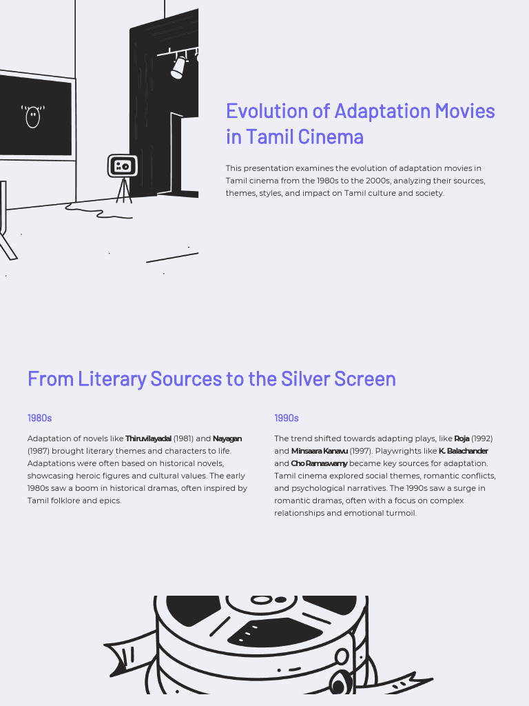 Evolution of Tamil Adaptation Films | PDF | Cinema Of India