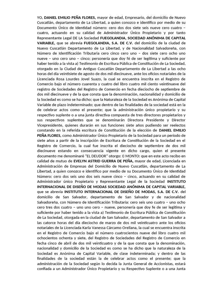 Mutuo Formato | PDF | Interés