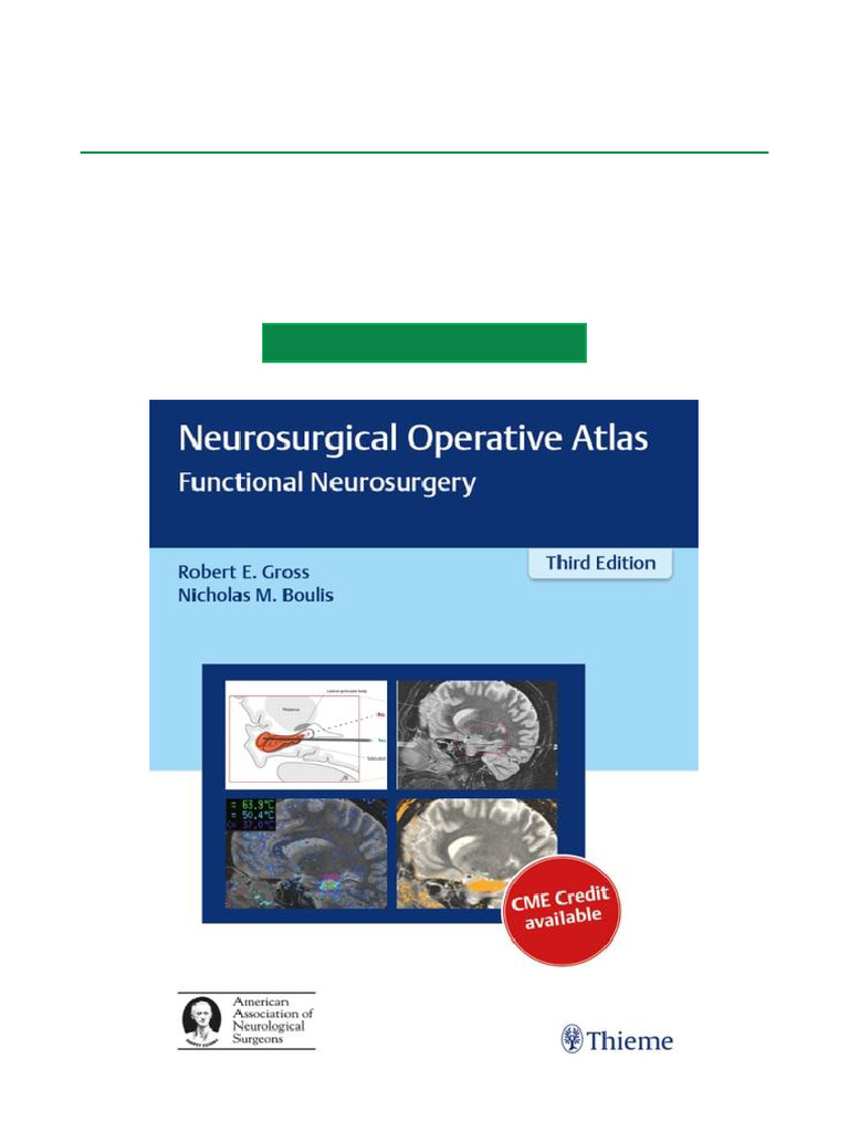 Research Neurosurgical Operative Atlas Functional Neurosurgery 3rd Edition Full Book Access | PDF