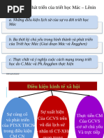 SỰ RA ĐỜI VÀ QUÁ TRÌNH HÌNH THÀNH, PHÁT TRIỂN CỦA TRIẾT HỌC MÁC-LÊNIN | PDF