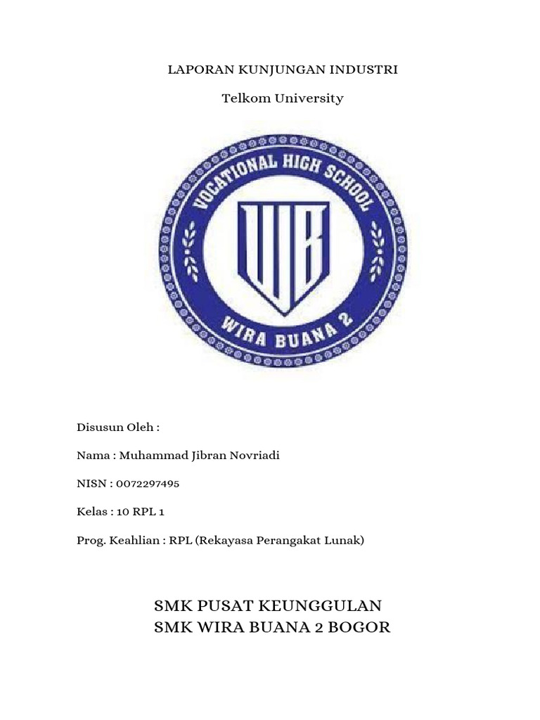 Jurnal Kunjungan Industri Muhammad Jibran Novriyadi X RPL 1 | PDF