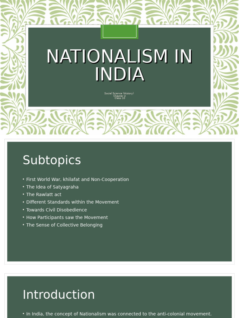 Socialsciencehistorychap3class10ppt 230117192920 02600c95 | PDF ...