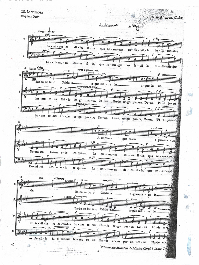 Lacrimosa | PDF
