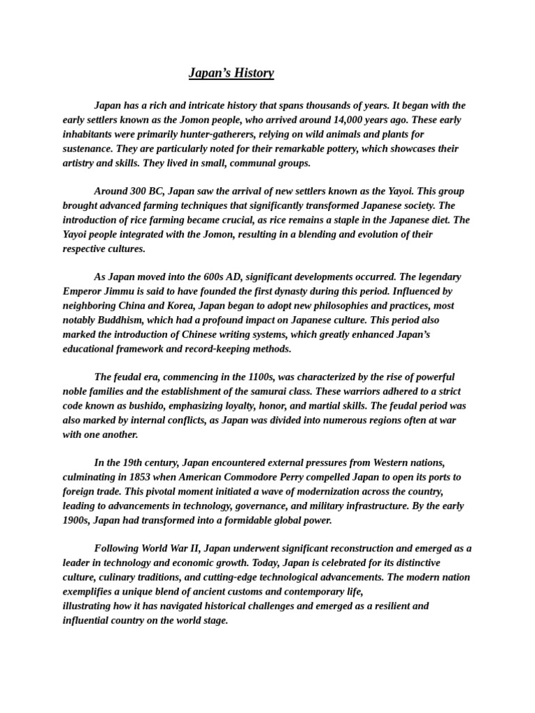 Japan's History | PDF