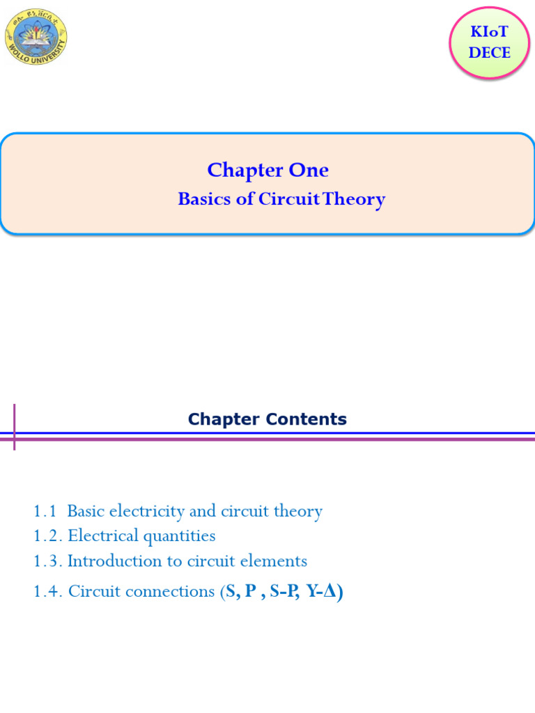 Chapter 1_ Basics of Circuit Theory (2) | PDF | Series And Parallel ...