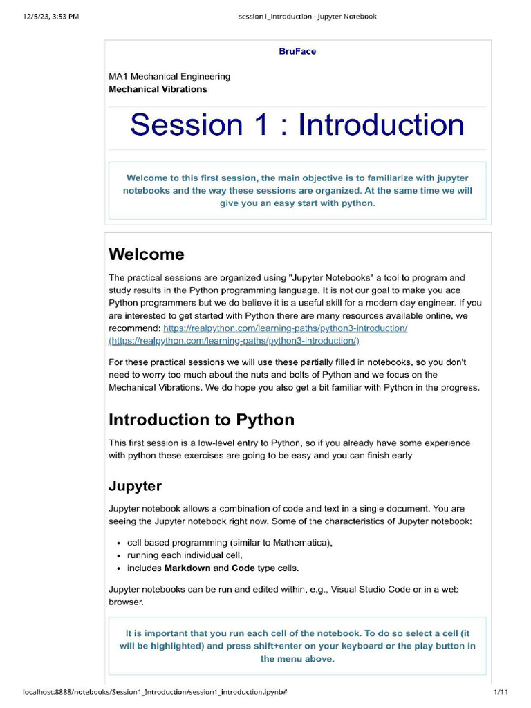 Session1 - Introduction - Jupyter Notebook-4 | PDF