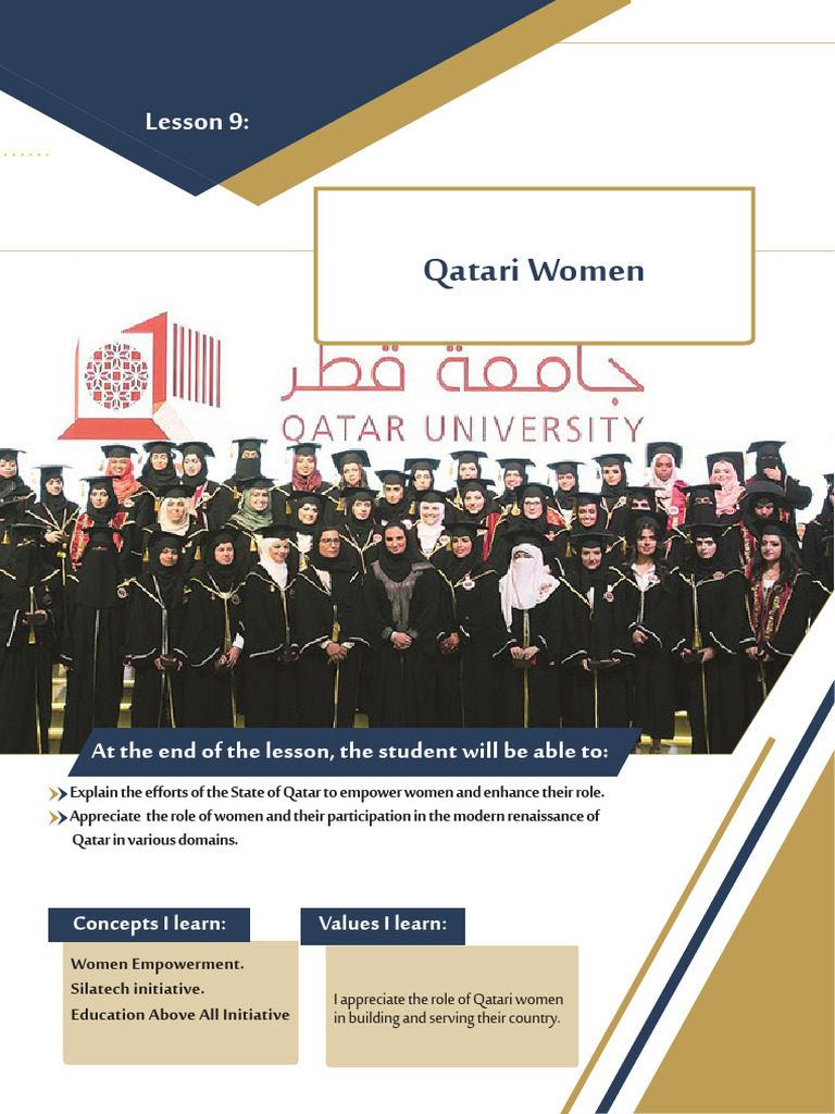 Empowering Qatari Women: A Historical Overview | PDF | Qatar
