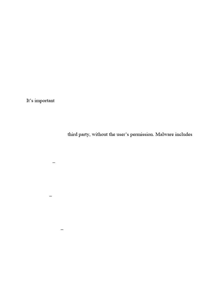 Types of Malicious Attacks | PDF | Malware | Computer Virus