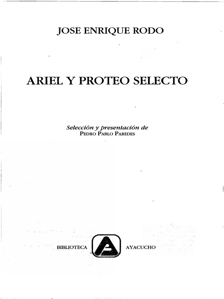 RODÓ - Ariel. Selección | PDF