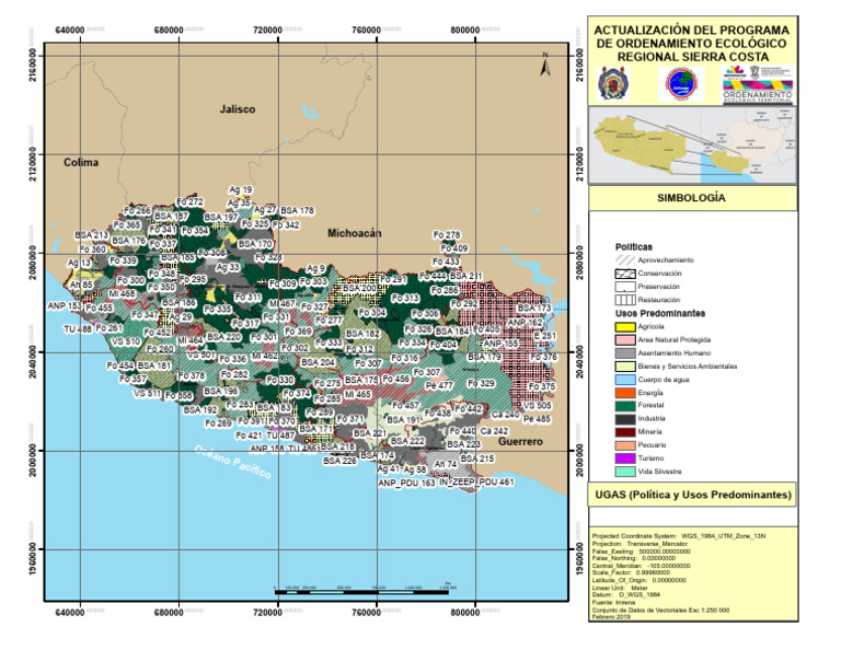 Mapa de Michoacán: Usos y Políticas | PDF